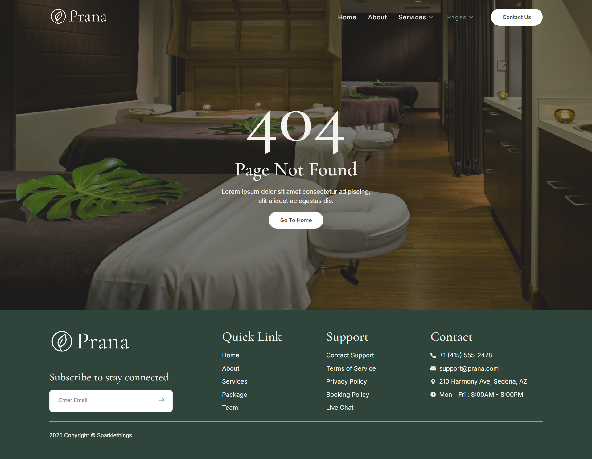 Prana - Ayurveda Treatment & Spa Elementor Template Kit by sparklethings
